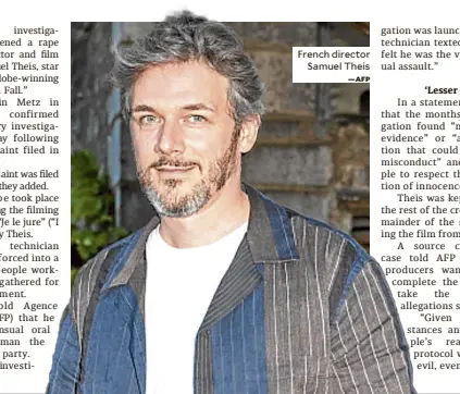 ‘Anatomy of a Fall’ actor Theis faces rape investigat­ion - PressReader