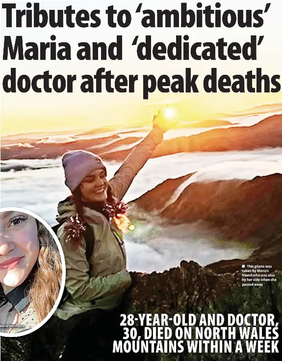 Tributes to ‘ambitious’ Maria and ‘dedicated’ doctor after peak deaths ...
