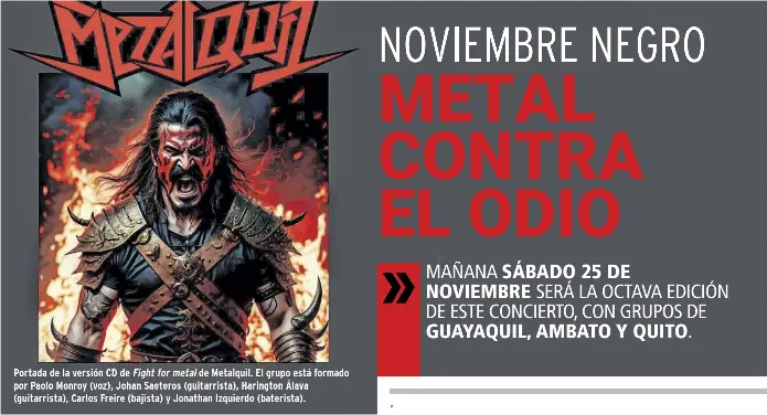 NOVIEMBRE NEGRO METAL CONTRA EL ODIO - PressReader