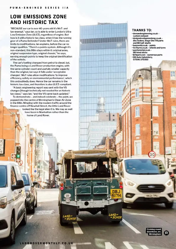 LOW EMISSIONS ZONE AND HISTORIC TAX - PressReader