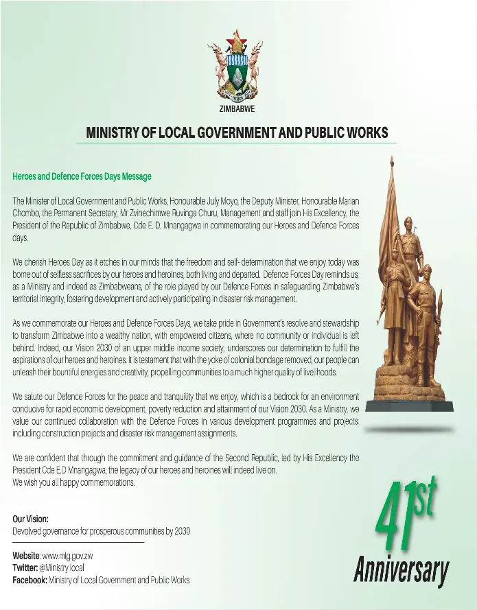 MINISTRY OF LOCAL GOVERNMENT AND PUBLIC WORKS - PressReader