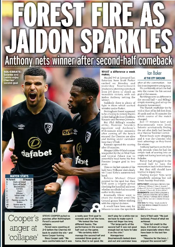 FOREST FIRE AS JAIDON SPARKLES - PressReader
