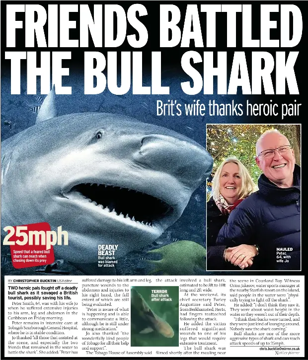 FRIENDS BATTLED THE BULL SHARK - PressReader
