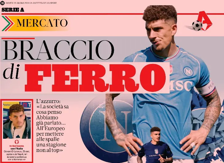 DI LORENZO-NAPOLI RESTANO LONTANI CAPITAN SCUDETTO VUOLE ANDARE VIA ...