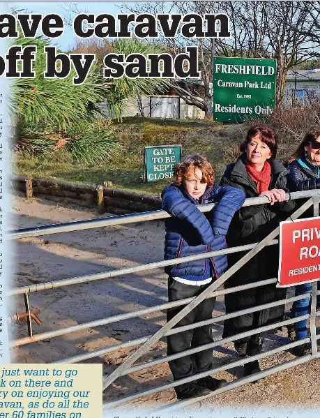 Fight to save caravan park cut off by sand - PressReader