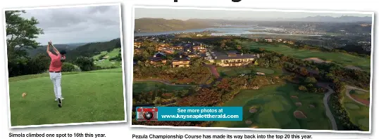 Pezula returns to SA’s top 20 golf courses - PressReader