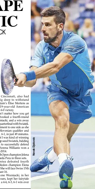 GREAT ESCAPE BY DJOKOVIC - PressReader