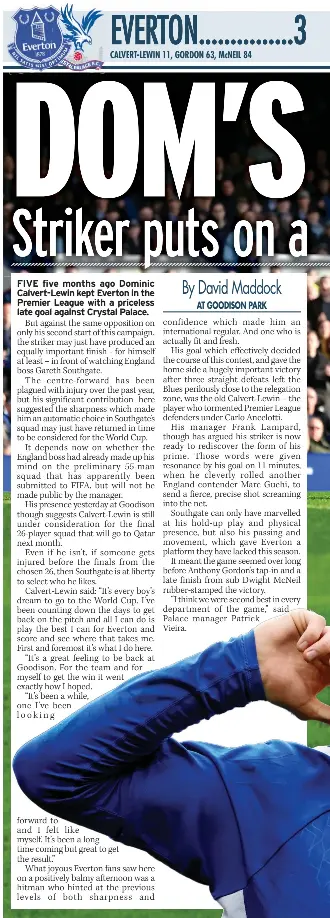 DOM’S Striker puts on a - PressReader