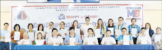 Buhay at Bahay: QC launches poverty reduction program - PressReader