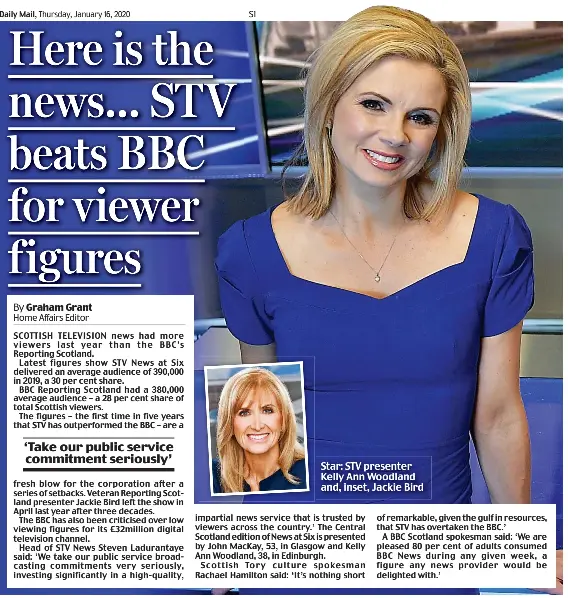 Here is the news... STV beats BBC for viewer figures - PressReader