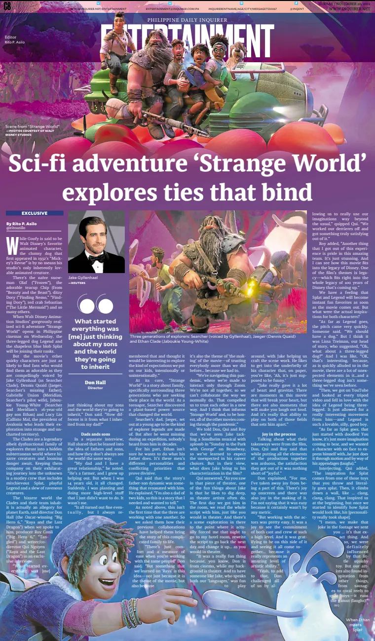 Sci-fi adventure ‘Strange World’ explores ties that bind - PressReader