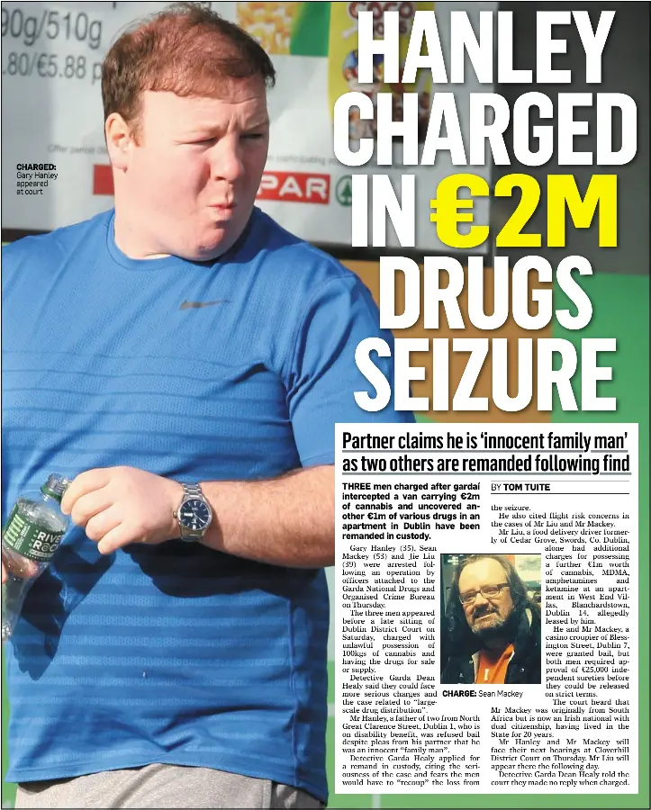 HANLEY CHARGED IN €2M DRUGS SEIZURE - PressReader