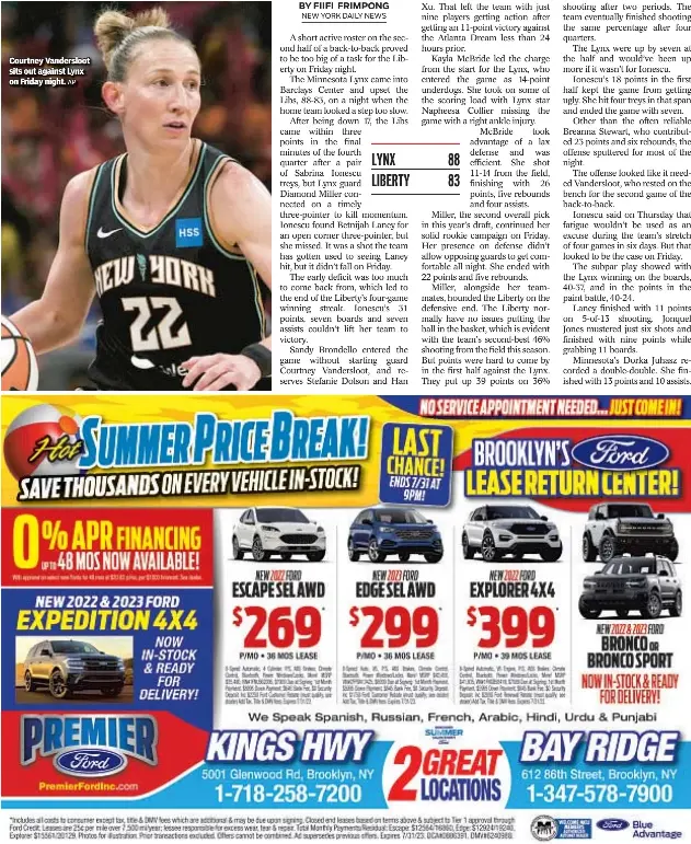 Libs missing some links in loss to Minny - PressReader