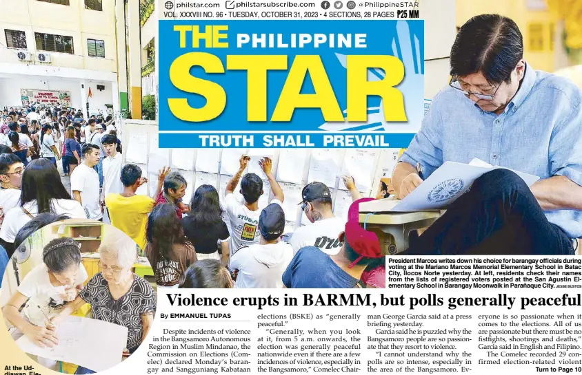 Violence erupts in BARMM, but polls generally peaceful - PressReader