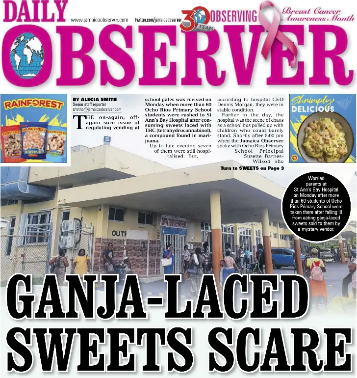 GANJA-LACED SWEETS SCARE - PressReader