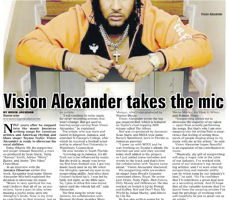 Vision Alexander takes the mic - PressReader