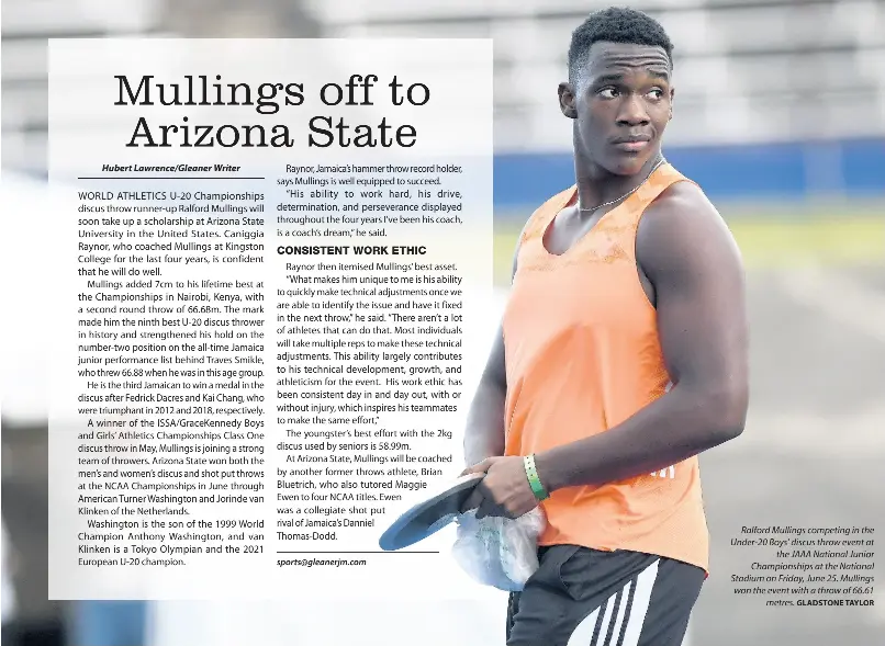 Mullings off to Arizona State - PressReader
