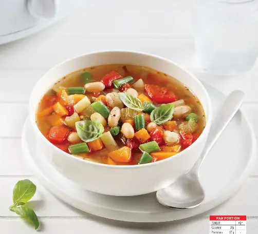 Soupe minestrone aux haricots blancs - PressReader