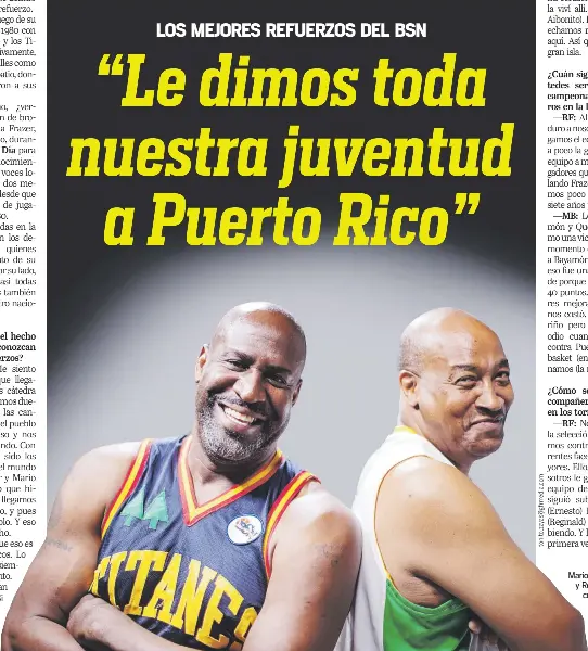 Rolando Frazer y Mario Butler rememoran sus días de dominio - PressReader