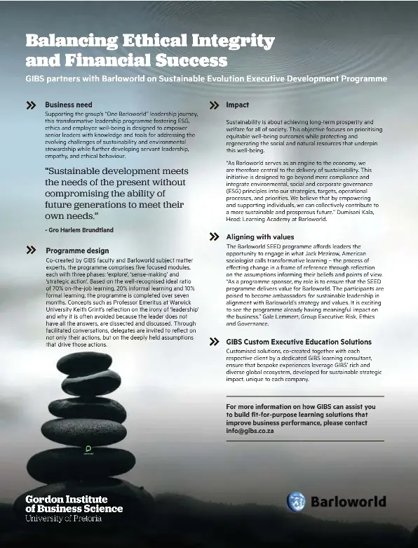 Balancing Ethical Integrity and Financial Success - PressReader