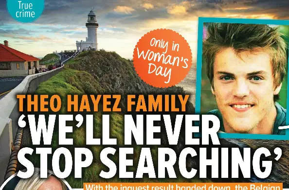 ‘WE’LL NEVER STOP SEARCHING’ - PressReader