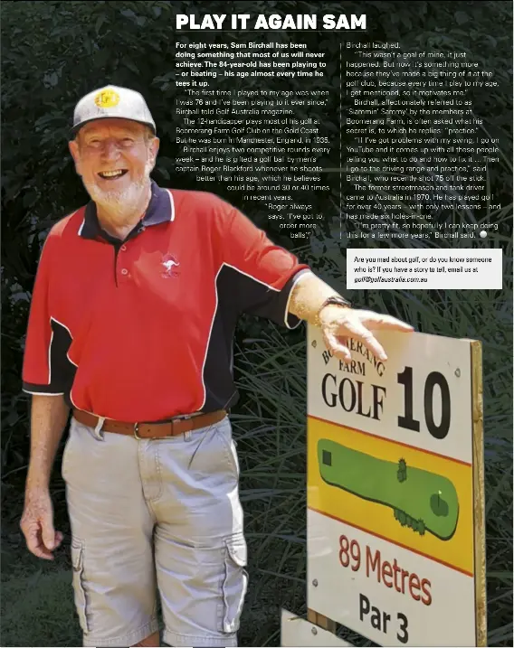 MAD ABOUT GOLF: PLAY IT AGAIN SAM - PressReader