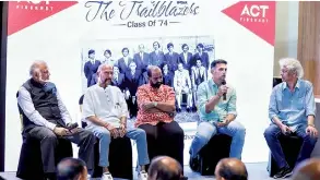 ‘The Trailblaze­rs: Class of ’74’ felicitate­d - PressReader