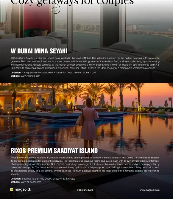 Valentine’s staycation­s: Cozy getaways for couples - PressReader