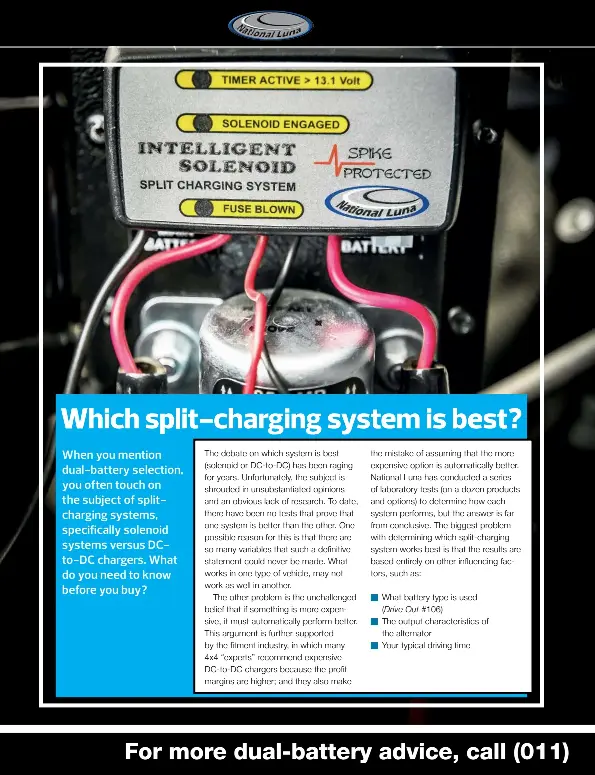 Which split-charging system is best? - PressReader