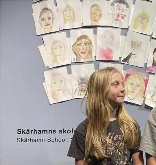 Skolbarnen­s självportr­ätt visas på Akvarellmu­seet - PressReader