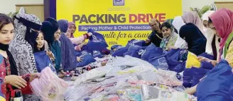 AKF launches Gaza Packing Drive to aid women, kids in Crisis - PressReader