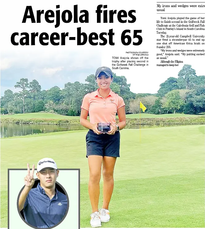 Arejola fires career-best 65 - PressReader