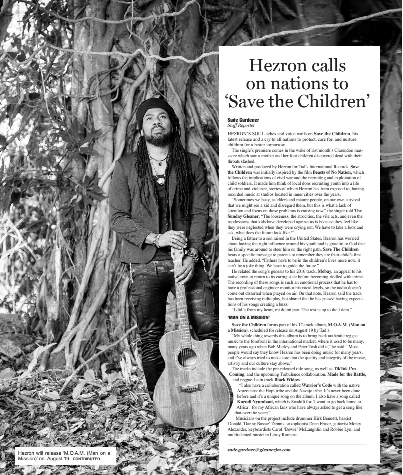 Hezron calls on nations to ‘Save the Children’ - PressReader