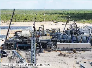 SIGNIFICAN­T MILESTONE FOR MOTHEO COPPER MINE - PressReader