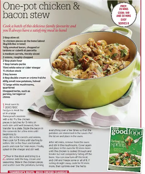 One-pot chicken & bacon stew - PressReader