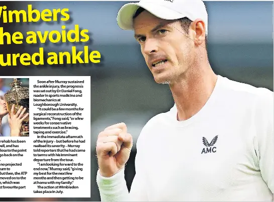 Andy’s Wimbers boost as he avoids op on injured ankle - PressReader