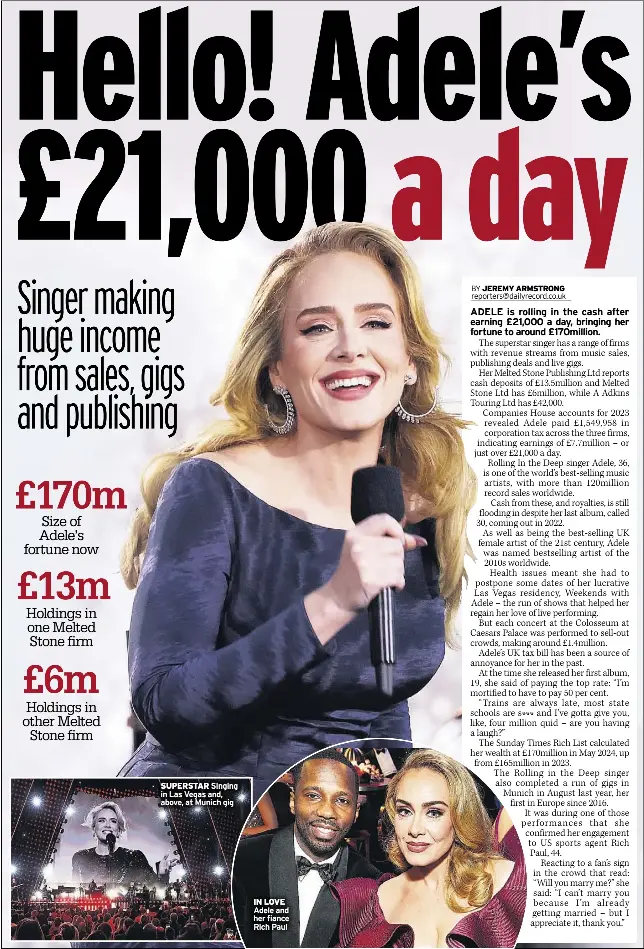 Hello! Adele’s £21,000 a day - PressReader