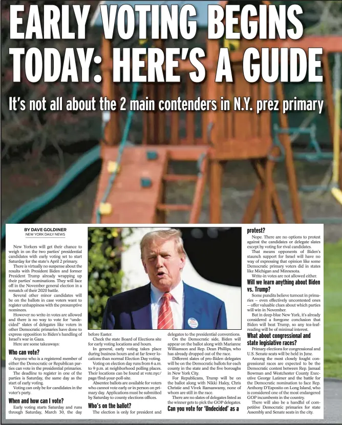 EARLY VOTING BEGINS TODAY: HERE’S A GUIDE - PressReader