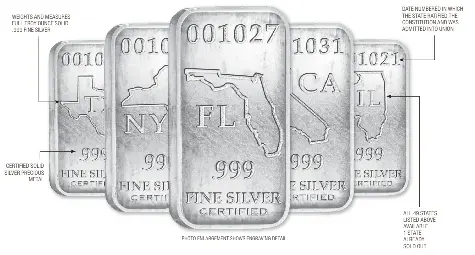 U.S. State Silver Bars go to residents in 49 states - PressReader