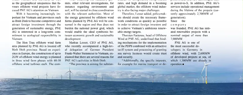 Wind ventures on radar for PNE - PressReader