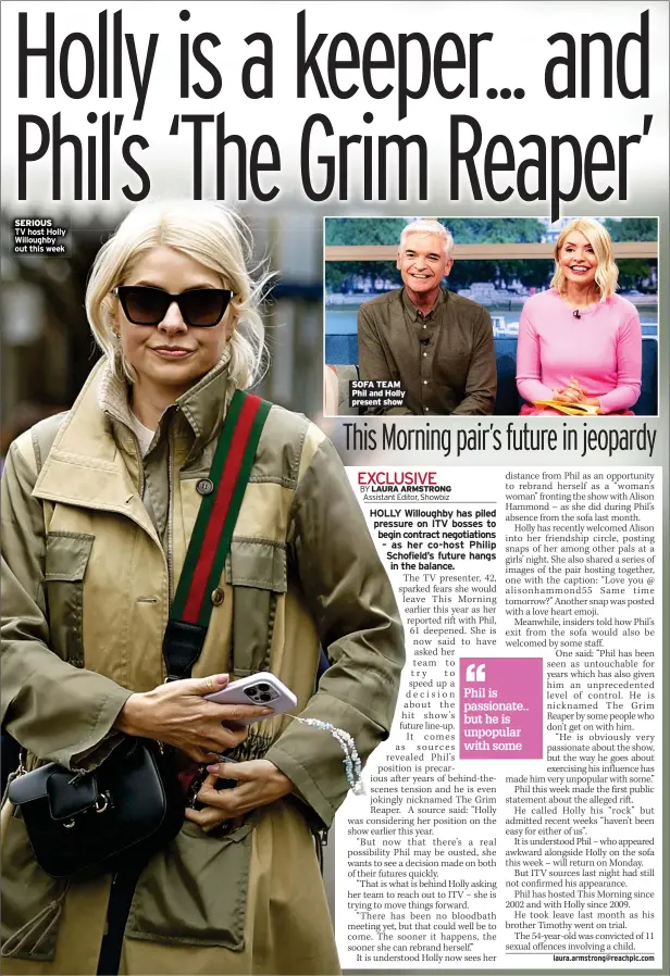 Holly is a keeper... and Phil’s ‘The Grim Reaper’ - PressReader