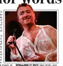 Singer Sam’s new ‘pronoun police’ leave video crew lost for words - PressReader