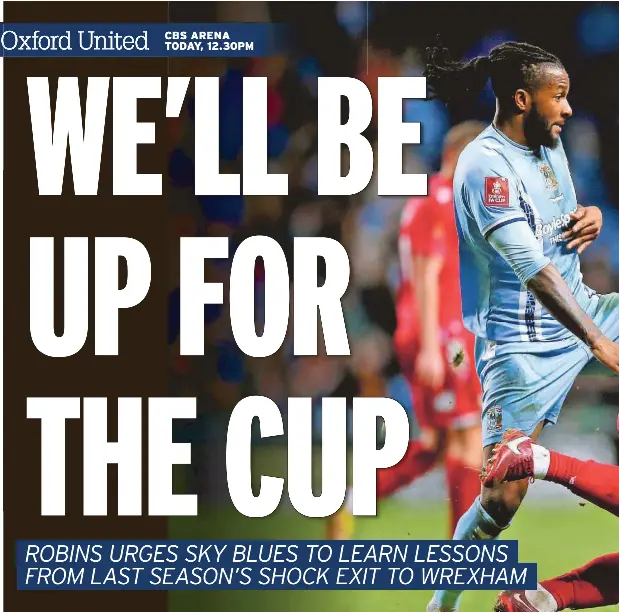 WE’LL BE UP FOR THE CUP - PressReader
