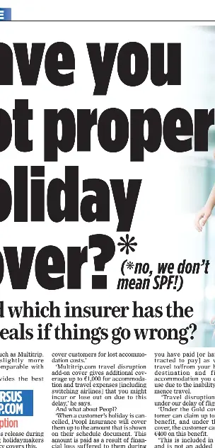 Have you got proper holiday cover? - PressReader