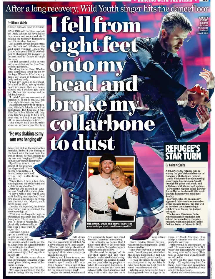 I fell from eight feet onto my head and broke my collarbone to dust - PressReader