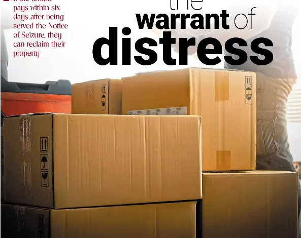 Understand­ing the warrant of distress - PressReader