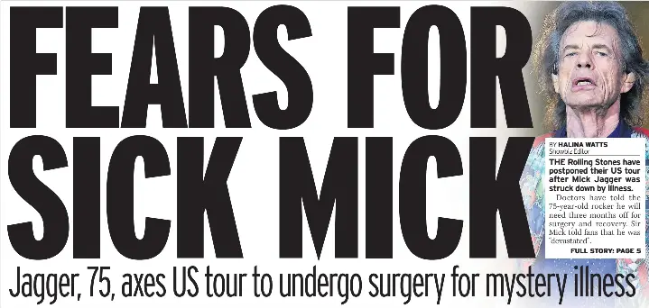 FEARS FOR SICK MICK - PressReader