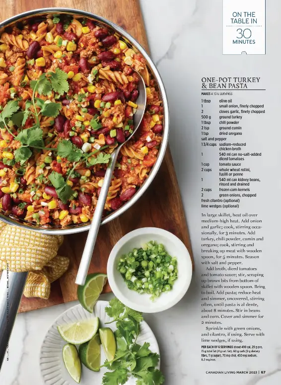 ONE-POT TURKEY & BEAN PASTA - PressReader
