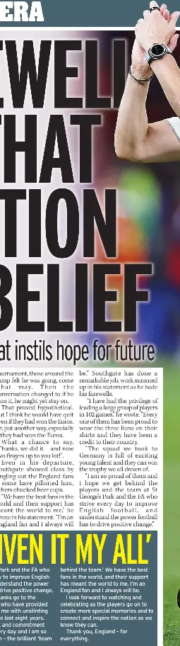 CLASSY FAREWELL TO A REIGN THAT GAVE THE NATION A RENEWED BELIEF - PressReader