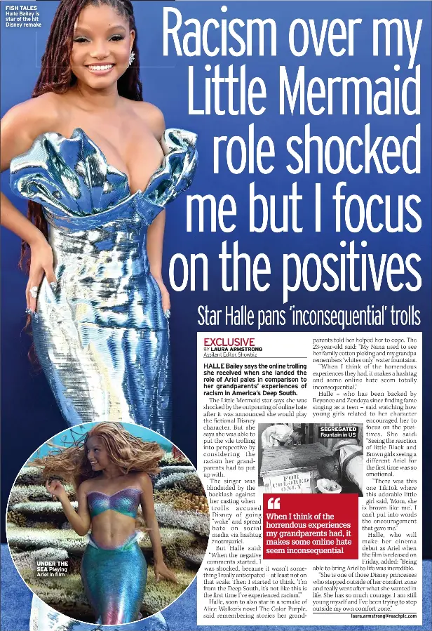 Racism over my Little Mermaid role shocked me but I focus on the positives - PressReader